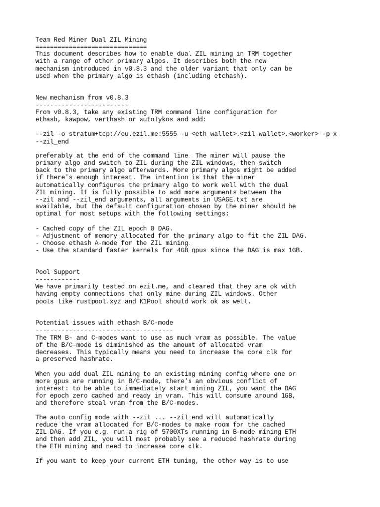 Dual Zil Mining | PDF | System Software | Software