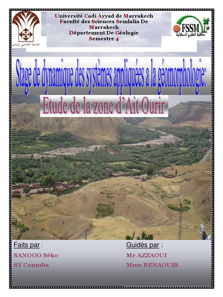 Rapport de Sortie de Géomorphologie | PDF | Géomorphologie | Grès