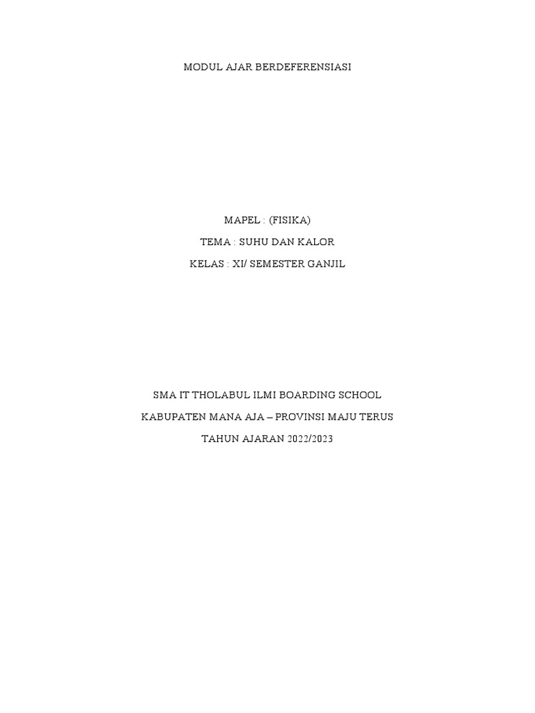 Membuat RPP Kurikulum Merdeka | PDF