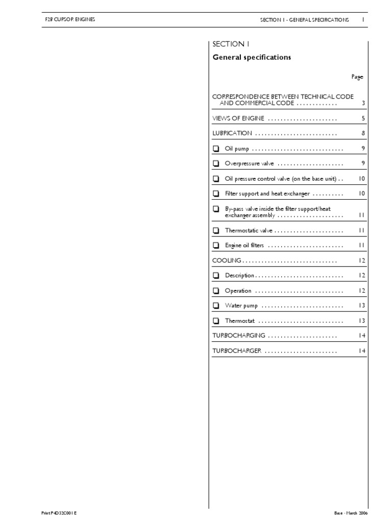 General Specifications: Section 1 | PDF