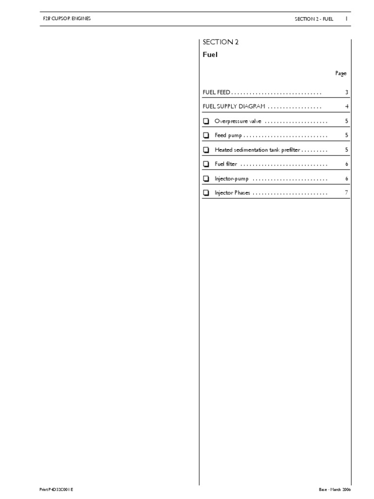 SECTION 2 - Fuel | PDF | Fuel Injection | Pump
