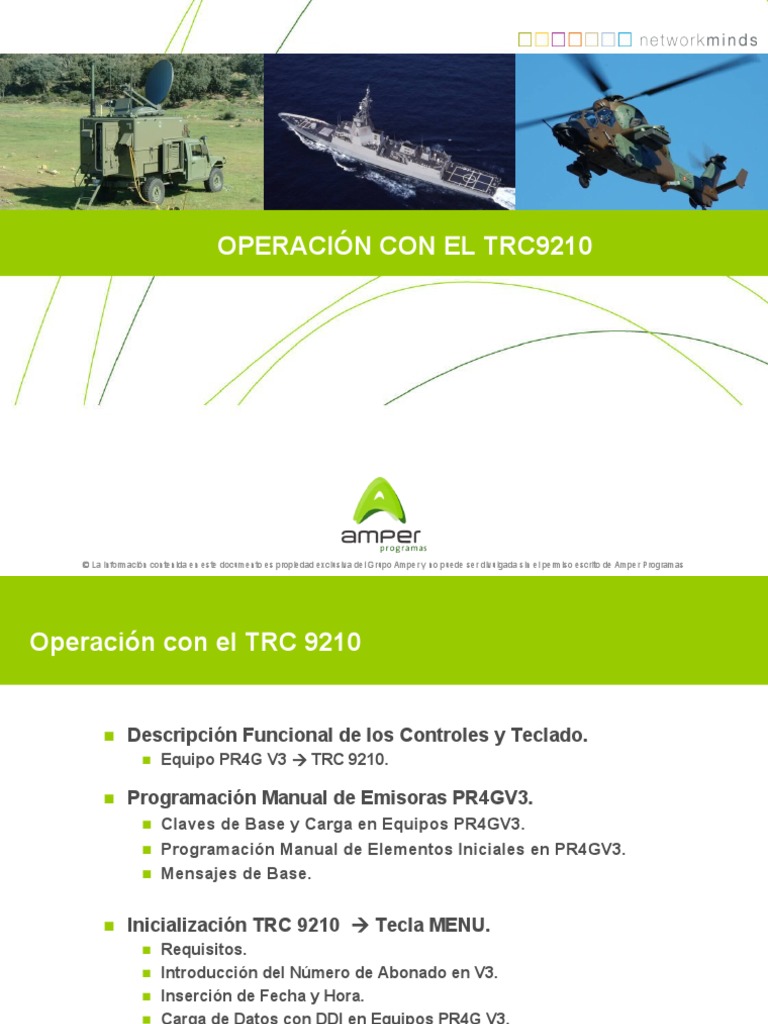 03_Operación con el TRC 9210 | PDF | Protocolos de internet | Sistema ...