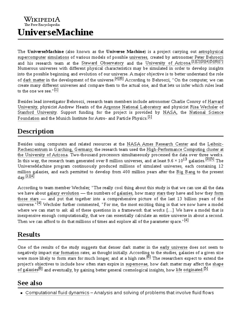 Universe Machine | Download Free PDF | Physical Sciences | Science