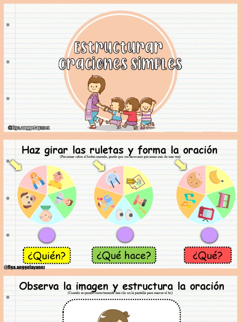 Estructuras Oraciones Simples | PDF