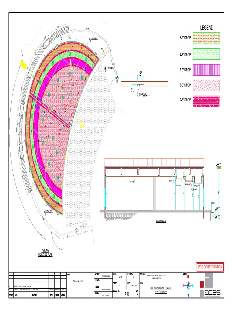 Ceiling Working Plan of Coffee Shop | PDF