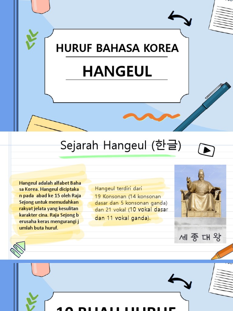 Belajar Hangeul untuk Pemula | PDF