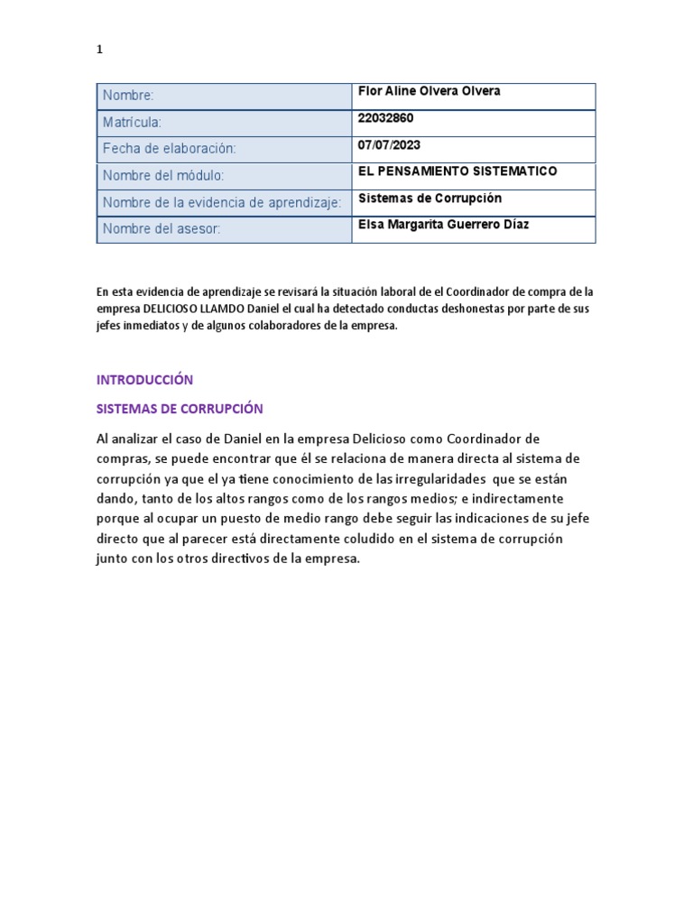 Olvera Flor Corrupción - Doxs | PDF | Corrupción política | Business