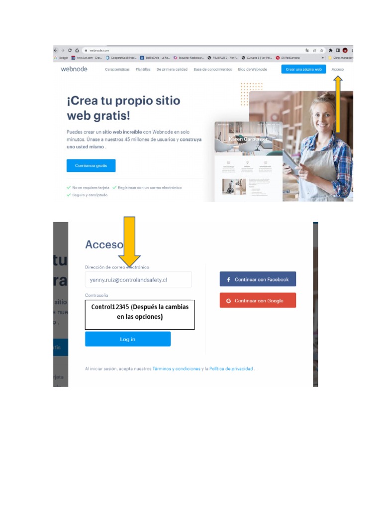 Paso A Paso Webnode - Correo | PDF