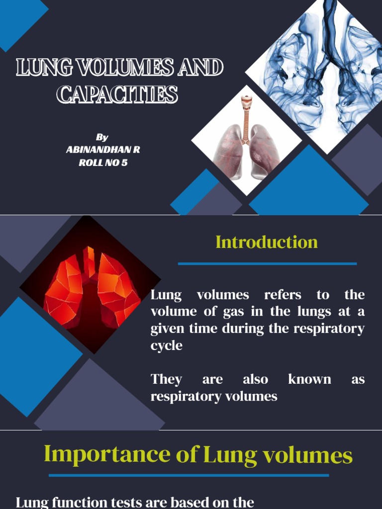 Lung Volumes and Capacities | PDF | Wellness