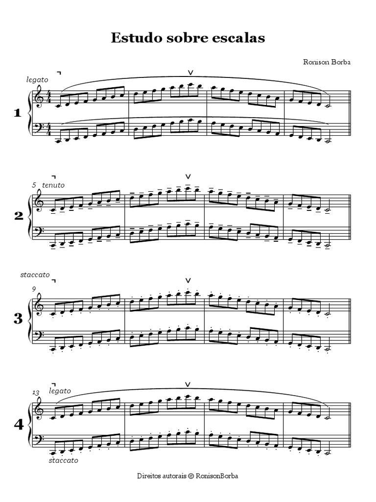 Estudos Escalas | PDF