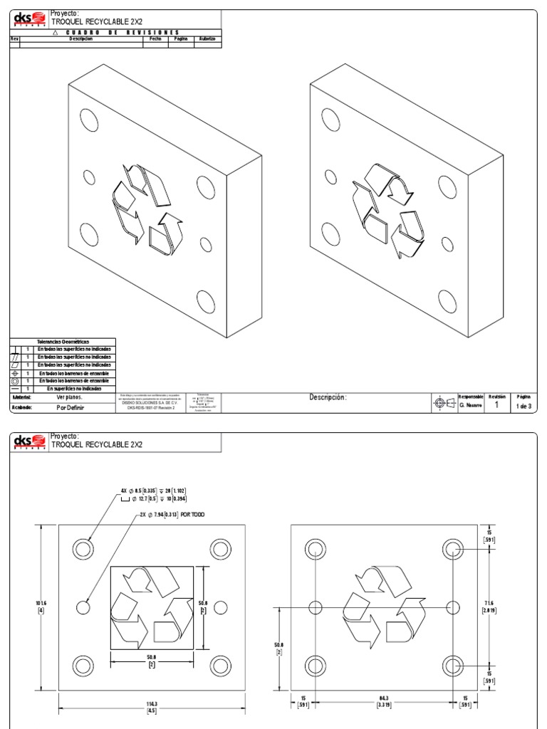 Troquel Recyclable 2X2 | PDF