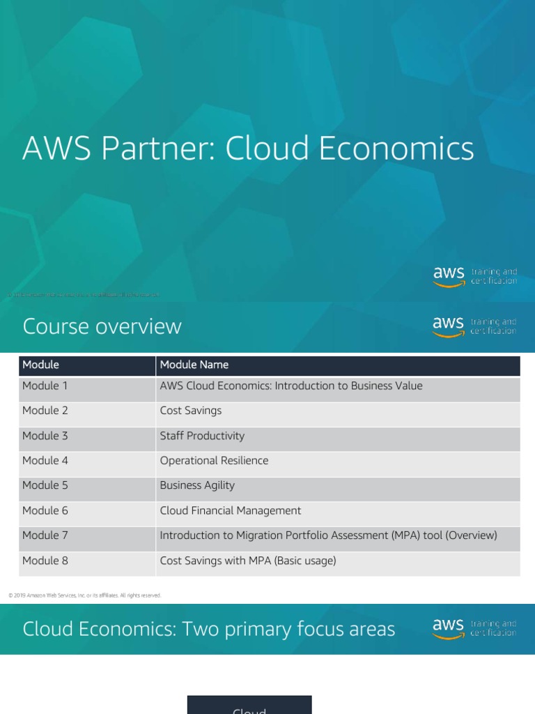 AWS+Partner+ +Cloud+Economics+Shorter+Version Compressed | PDF | Amazon Web Services | Cloud ...
