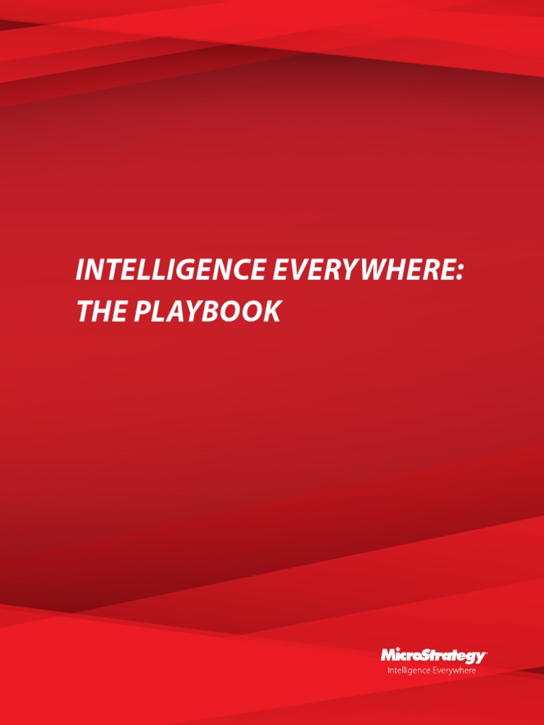 MicroStrategy Intelligence Everywhere Playbook | PDF | Analytics | Mobile App