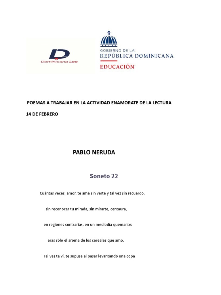 Poemas Enamorate de La Lectura | PDF | Amor | Muerte