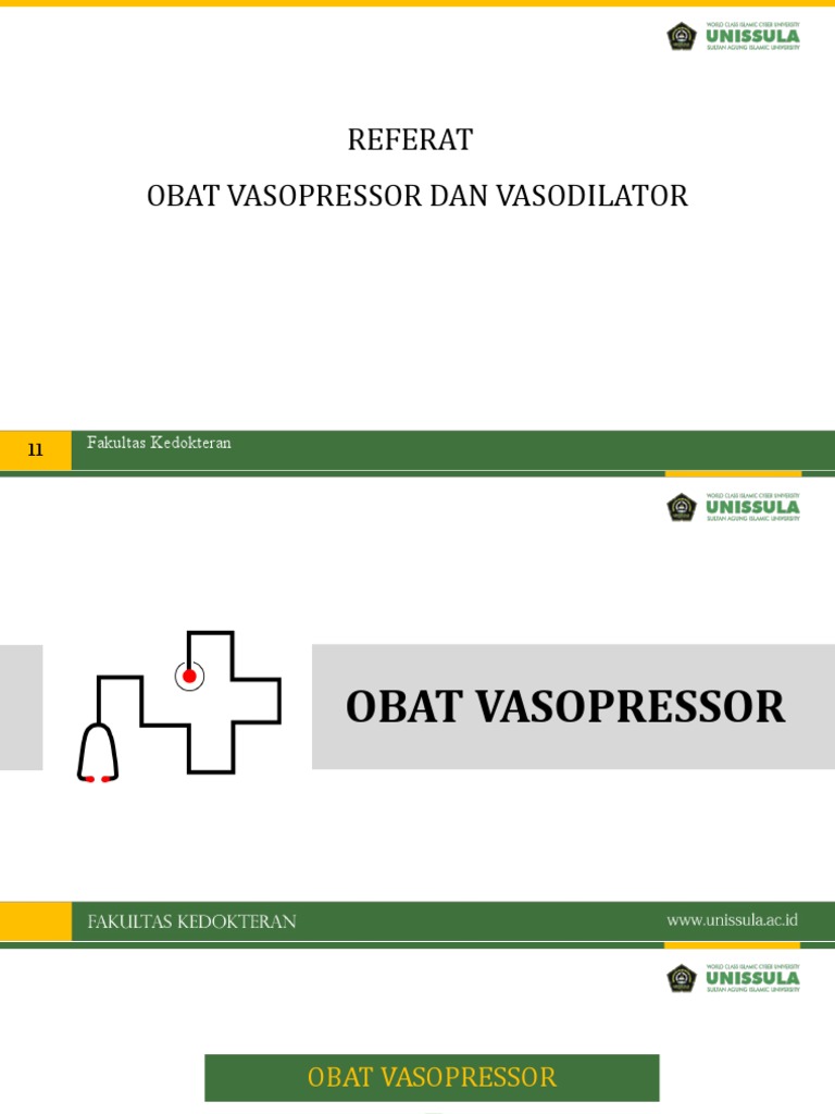 Obat Vasopressor dan Vasodilator | PDF