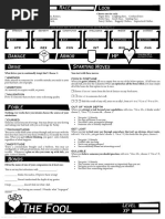 Masks - Character Sheet | PDF