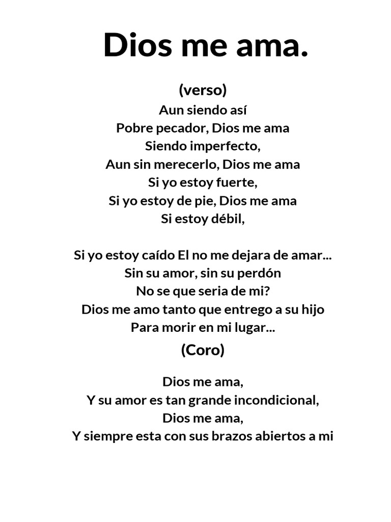 Dios Me Ama | PDF