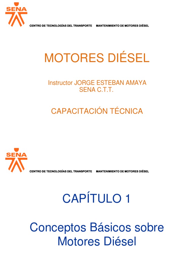 Curso-Motores-Diesel # 1 | PDF | Motor de combustión interna | Motor diesel