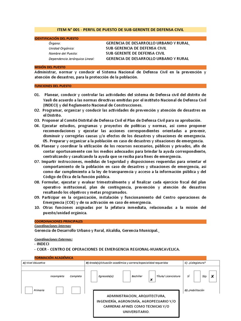 Formato para Cas Defensa Civil | Descargar gratis PDF | Defensa Civil | Licenciatura