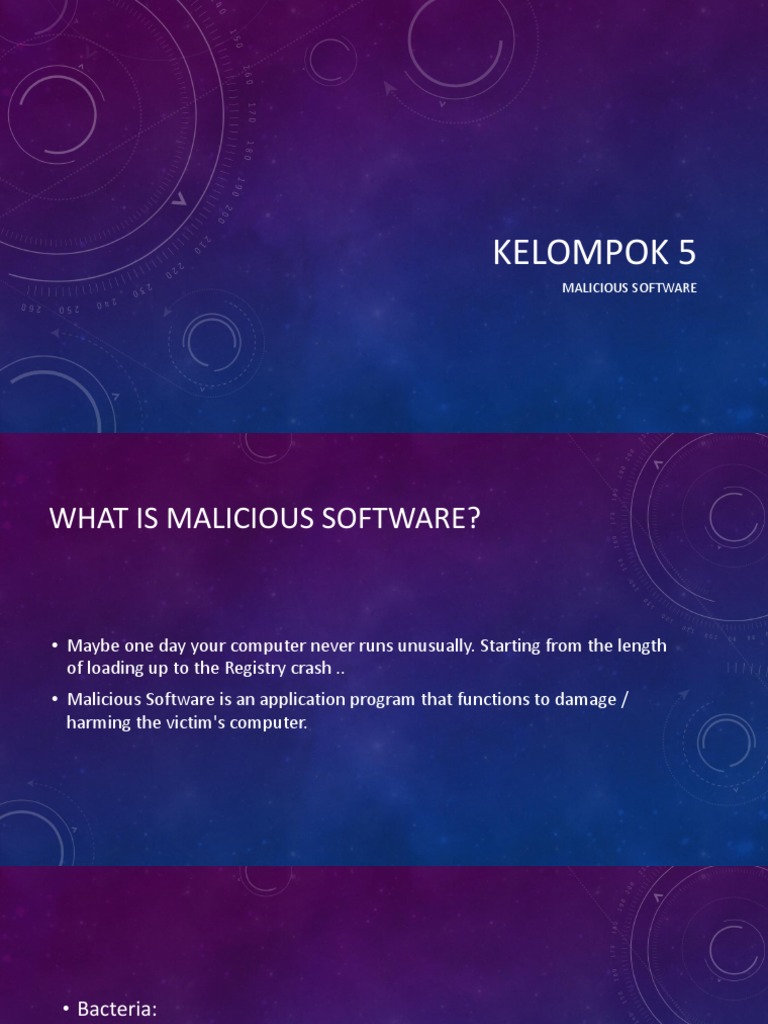 Bahasa Inggris - Malicious Software | PDF | Computer Virus | Programming