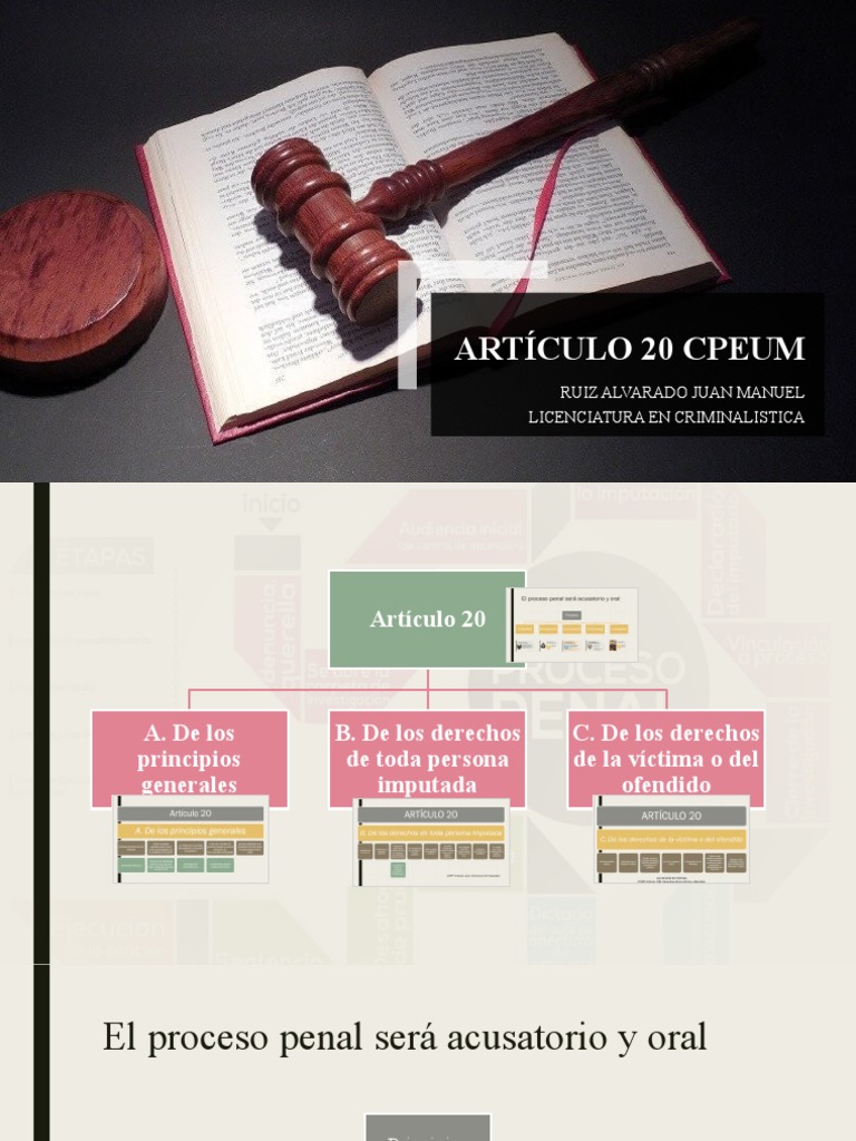Art. 20 Cpeum Jmra | PDF | Procedimiento Criminal | Mandato