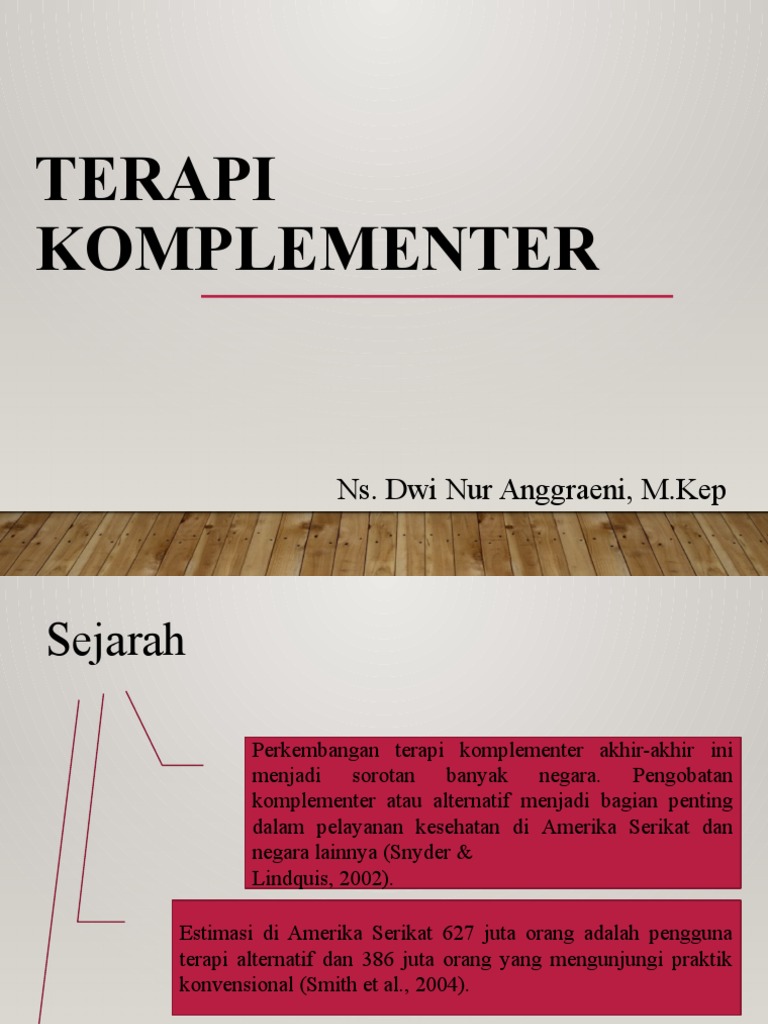 Terapi Komplementer | PDF | Pengembangan Diri | Kesehatan Holistik