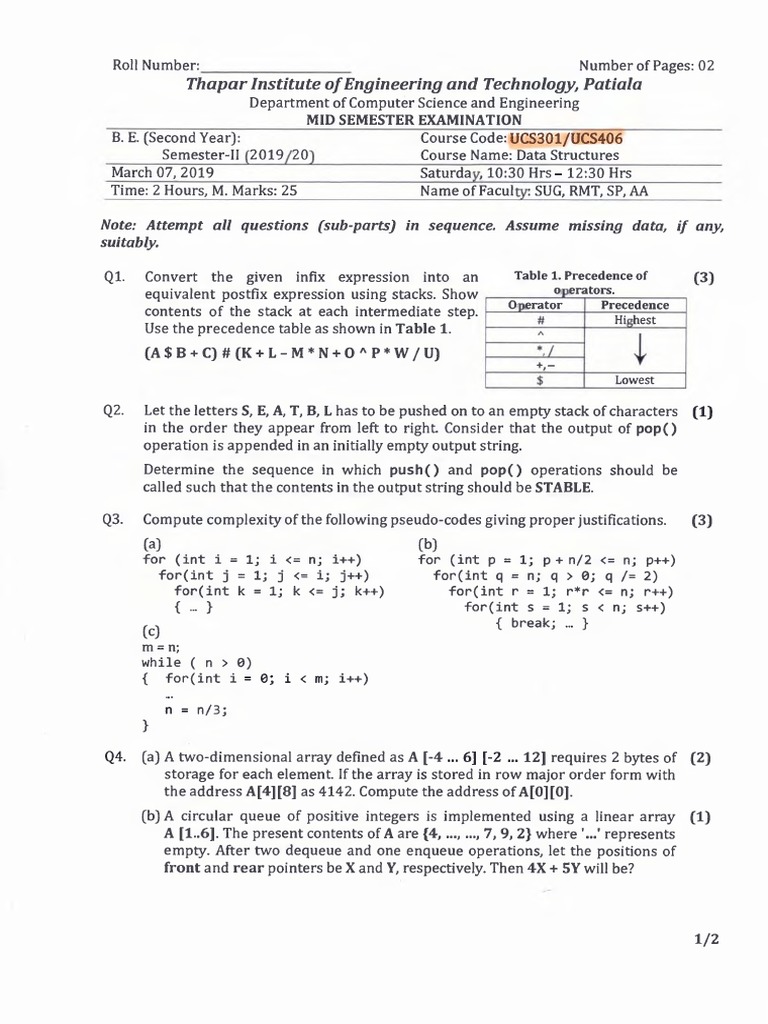 Ucs301 2 | PDF | Queue (Abstract Data Type) | Software Development