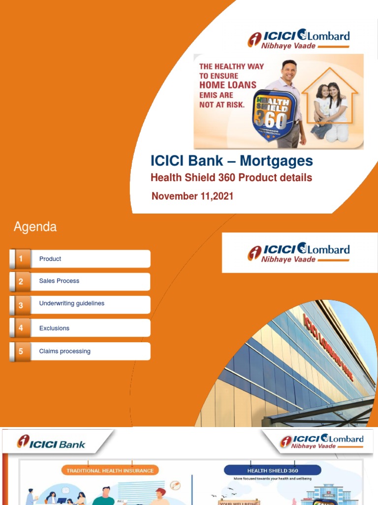 ICICI Bank Mortgage - HS360 Product Final | PDF | Insurance | Underwriting