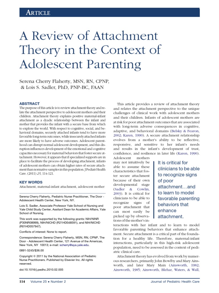 Adolecent Parenting | PDF | Attachment Theory | Adolescence