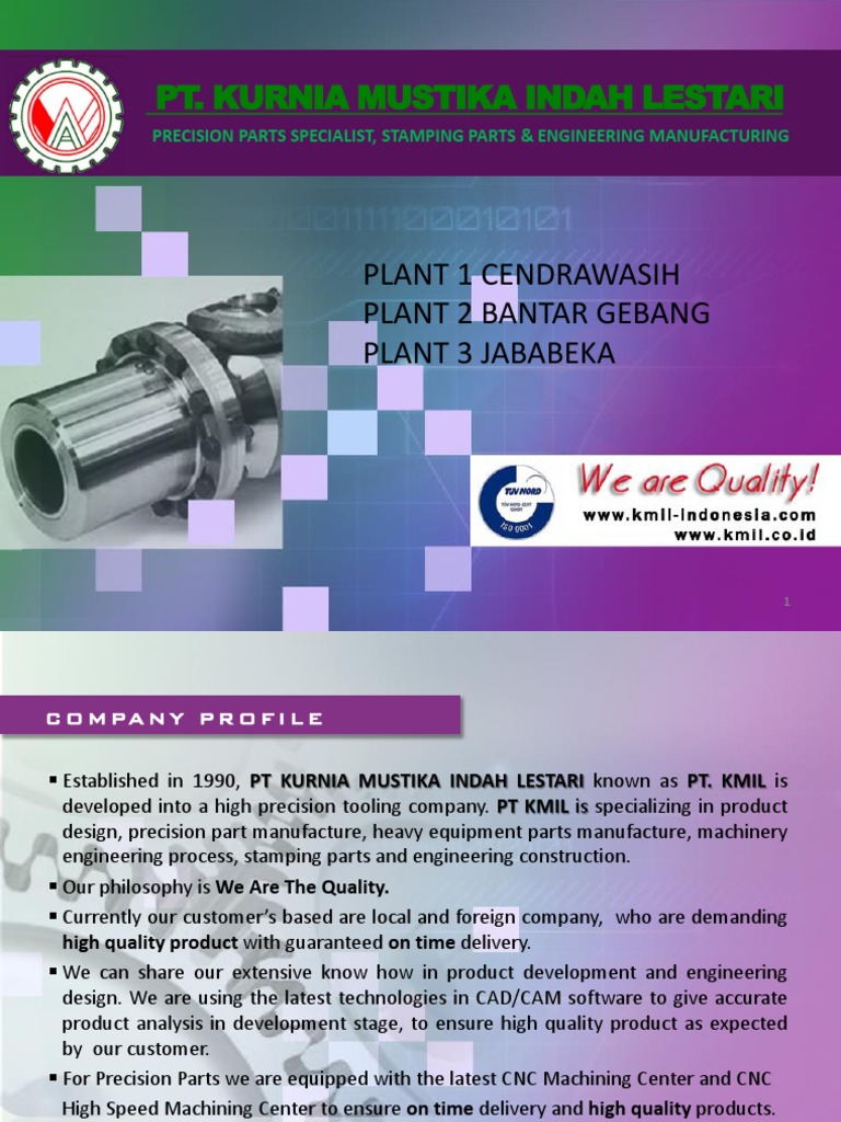 KMIL Company Profile | PDF | Engineering | Numerical Control