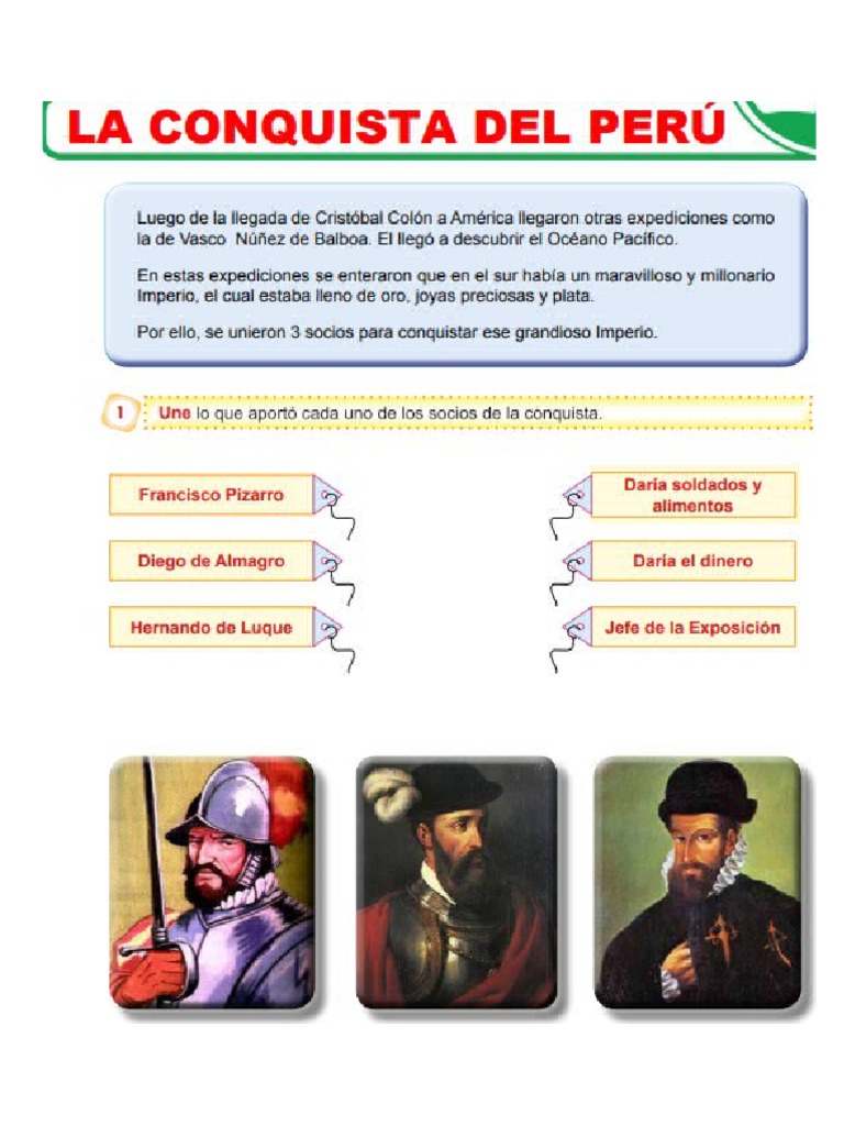 Conquista y Virreynato Del Peru - Ficha | PDF