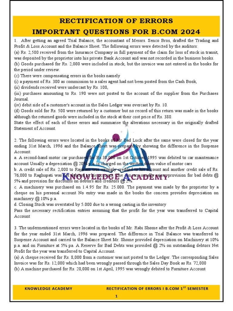 Important QS of ROE.pdf | PDF