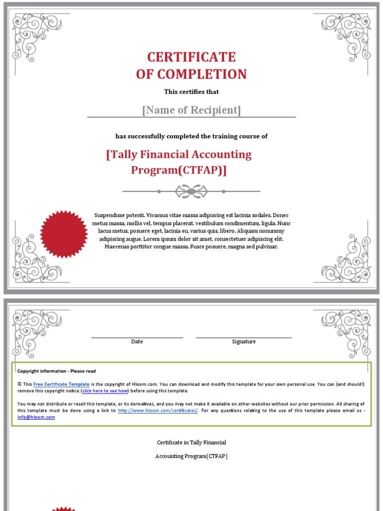 Elegant-Training-Completion-Certificate | PDF