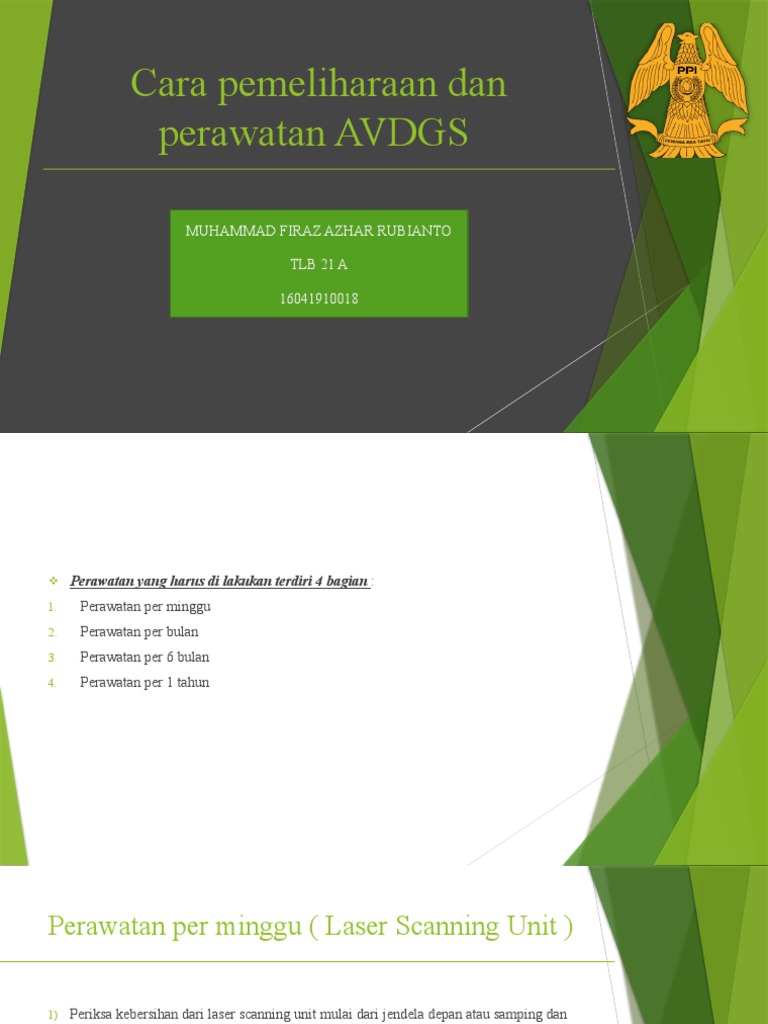 Pemeliharaan AVDGS: Panduan Lengkap | PDF | Bisnis | Teknologi & Rekayasa