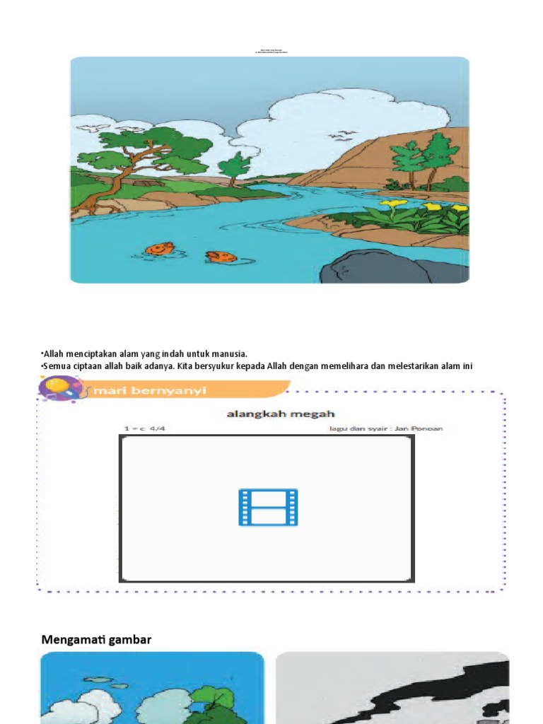 Allah Menciptakan Langit Dan Bumi Kelas 1 Semester 1 | PDF