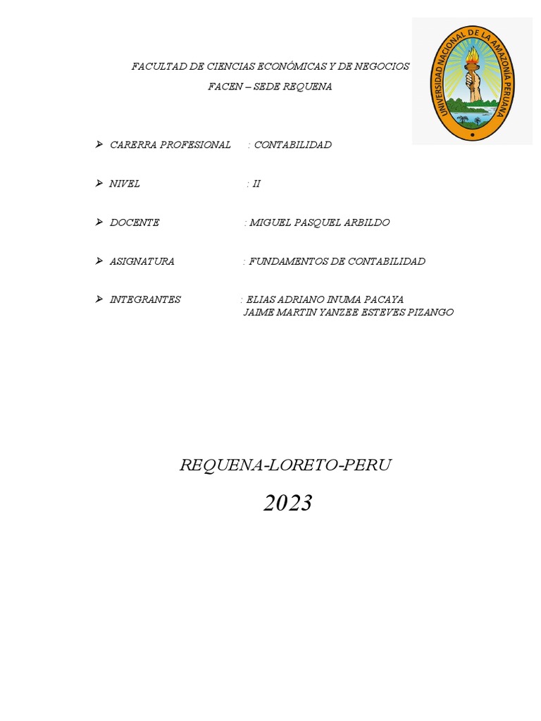 Fundamentos de Contabilidad en FACEN | PDF | Patentar | Compartir ...