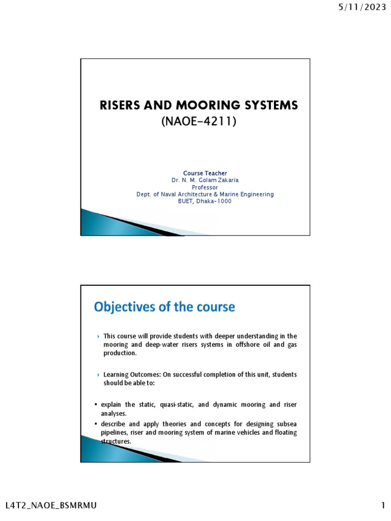 Offshore Riser and Mooring Systems | PDF | Offshore Drilling ...