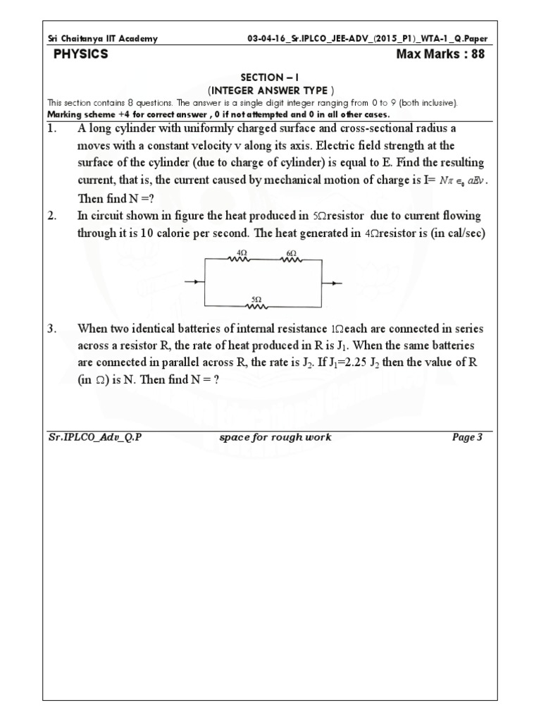 Current Electricity Adv | Download Free PDF | Electrical Resistivity ...