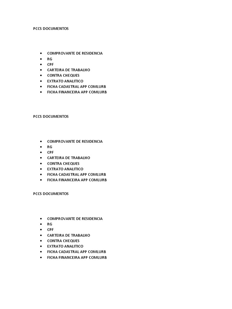 Pccs Documentos | PDF