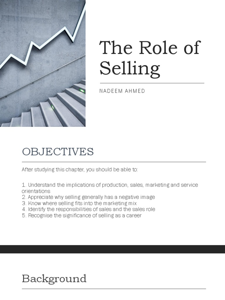 CH 01 The Role of Selling | PDF