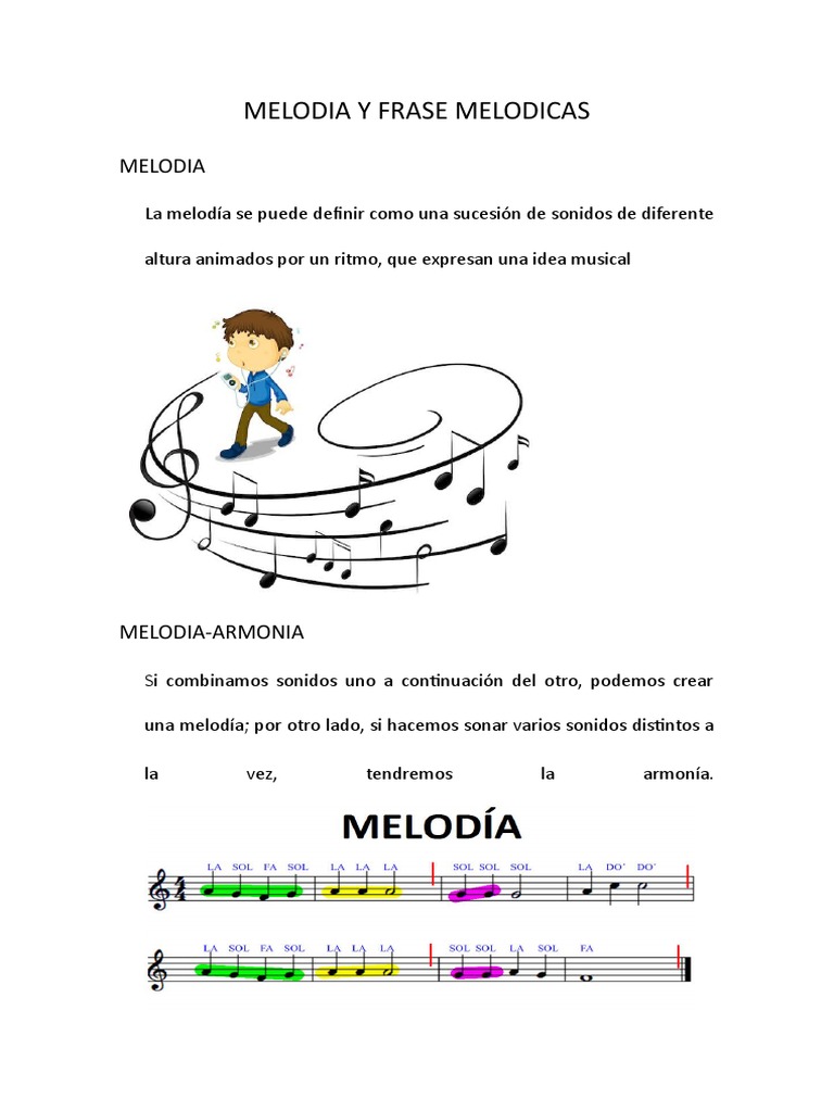 Tipos y Frases de Melodía | PDF | Melodía | Armonía