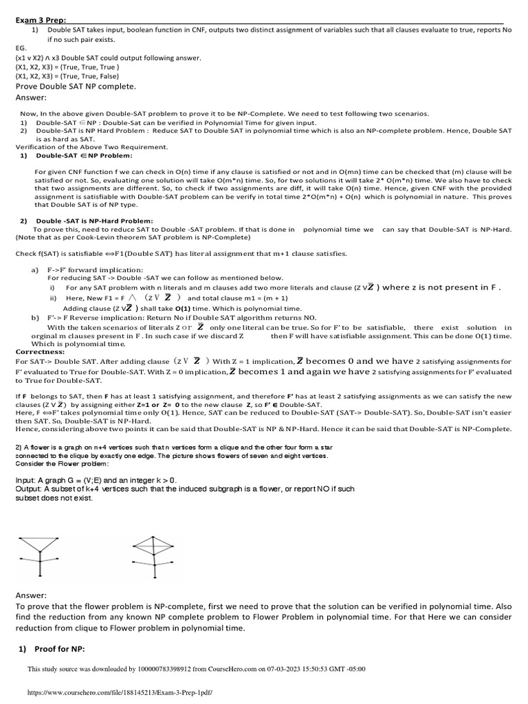 Exam 3 Prep 1 PDF | Download Free PDF | Time Complexity | Mathematical ... Exam 3 Prep 1 PDF | Download Free PDF | Time Complexity | Mathematical ...