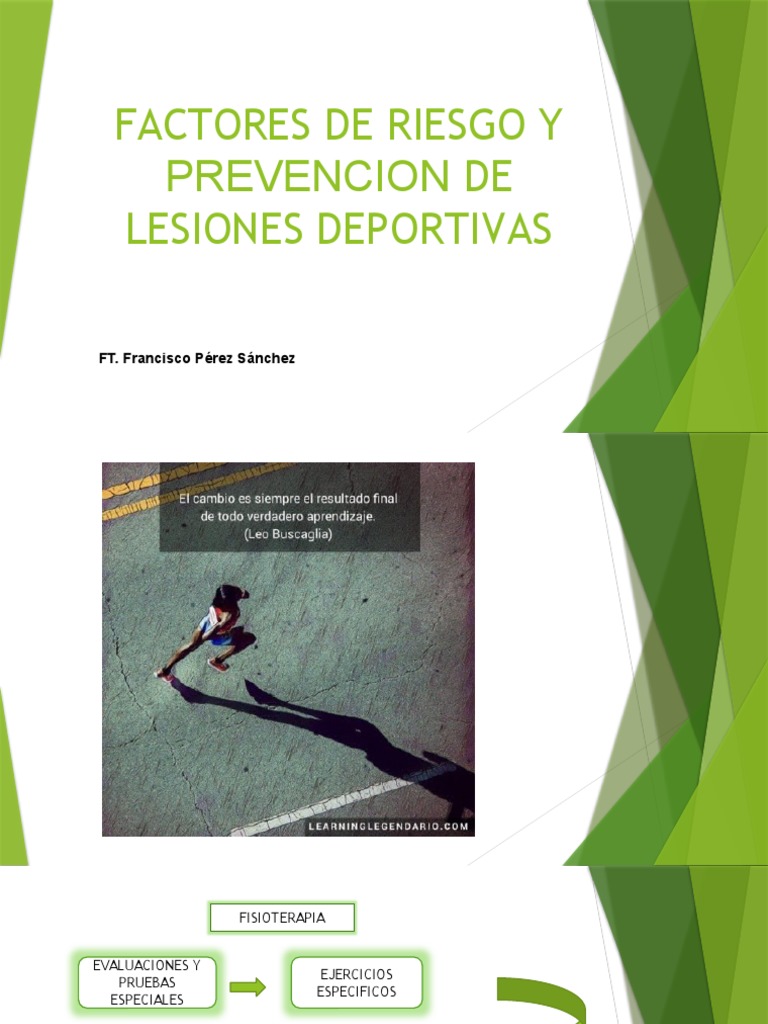 Factores de Riesgo y Prevencion de Lesiones Deportivas 2023 | PDF