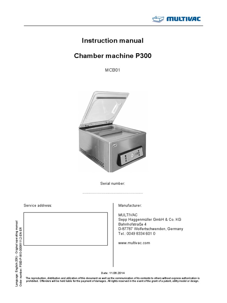 Manual Multivac Baseline | PDF | Electromagnetic Compatibility