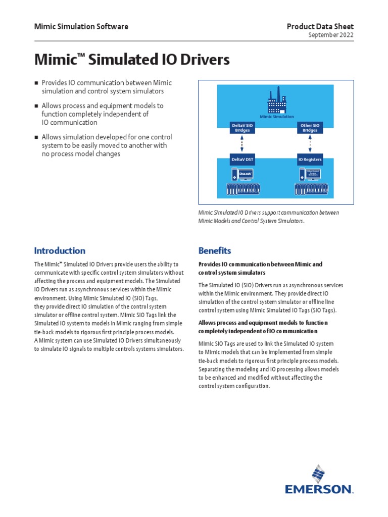 Product Data Sheet Mimic Simulated Io Drivers Mimic en 4761076 | PDF ...