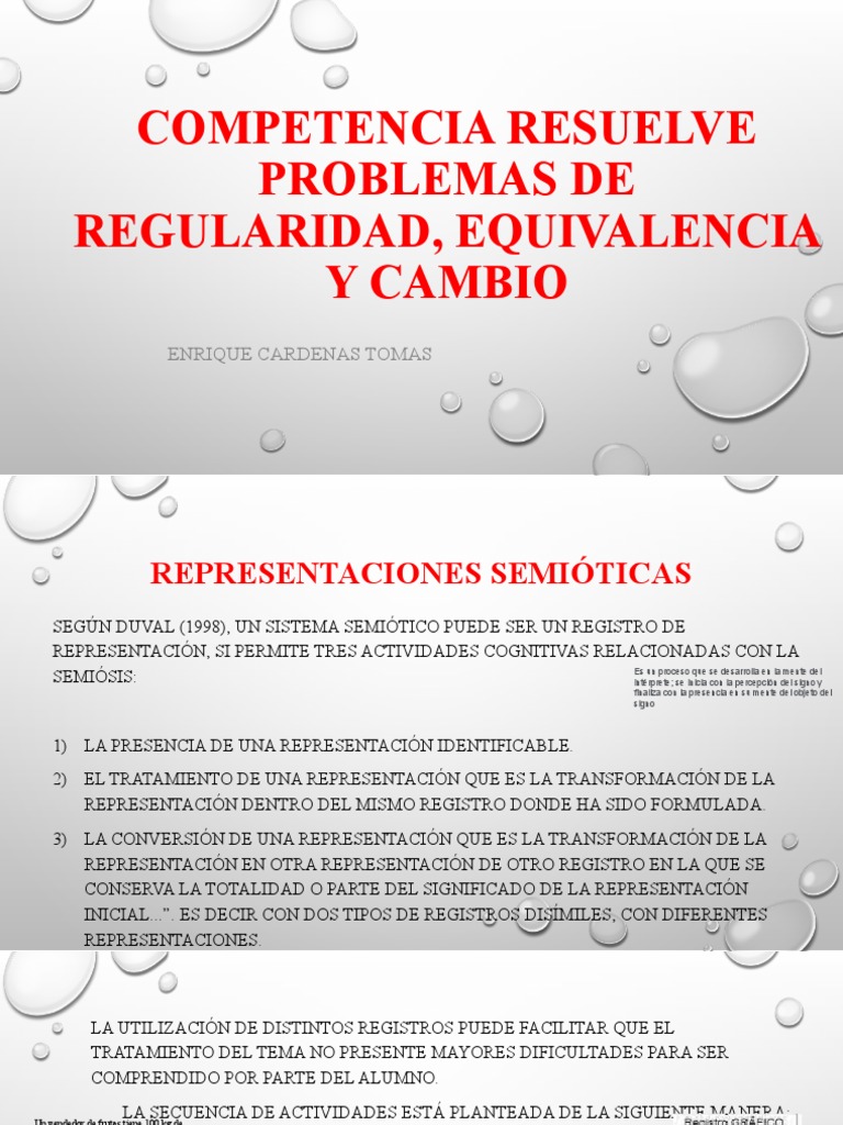 Regularidad, Equivalencia y Cambio | PDF | Ecuaciones | Razonamiento ...