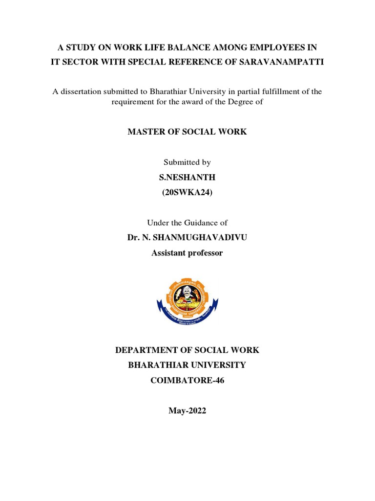 Full Thesis | PDF | Job Satisfaction | Employment