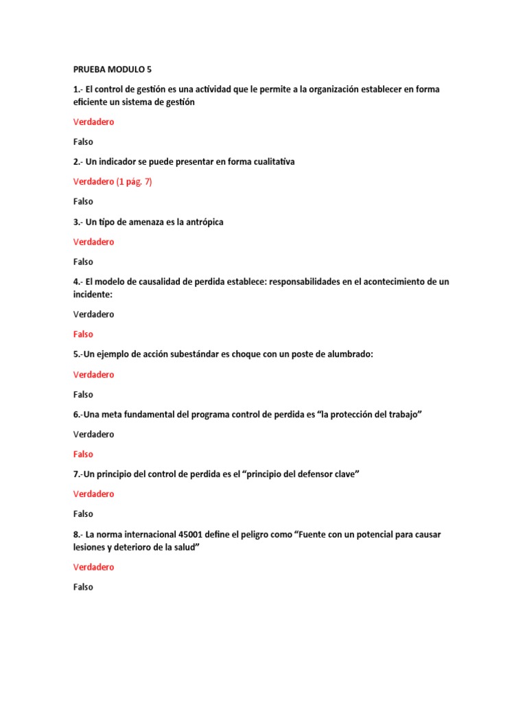 PRUEBA MODULO 5 | PDF | Estadísticas | Medición