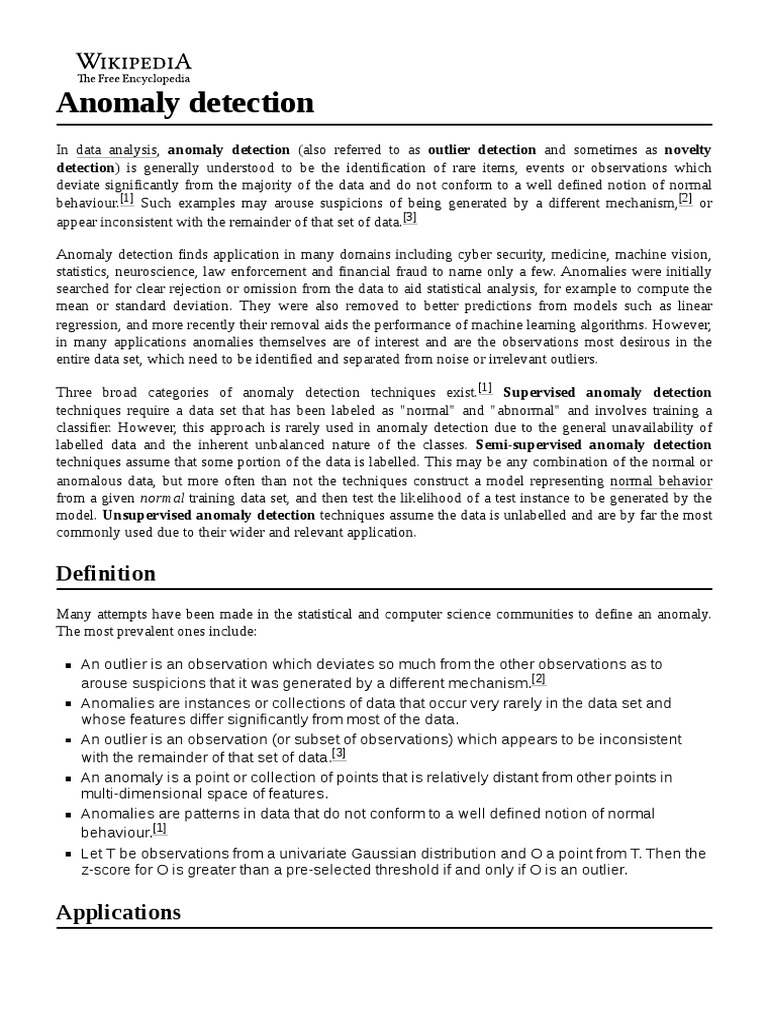 Anomaly Detection | PDF | Computing | Applied Mathematics Anomaly Detection | PDF | Computing | Applied Mathematics